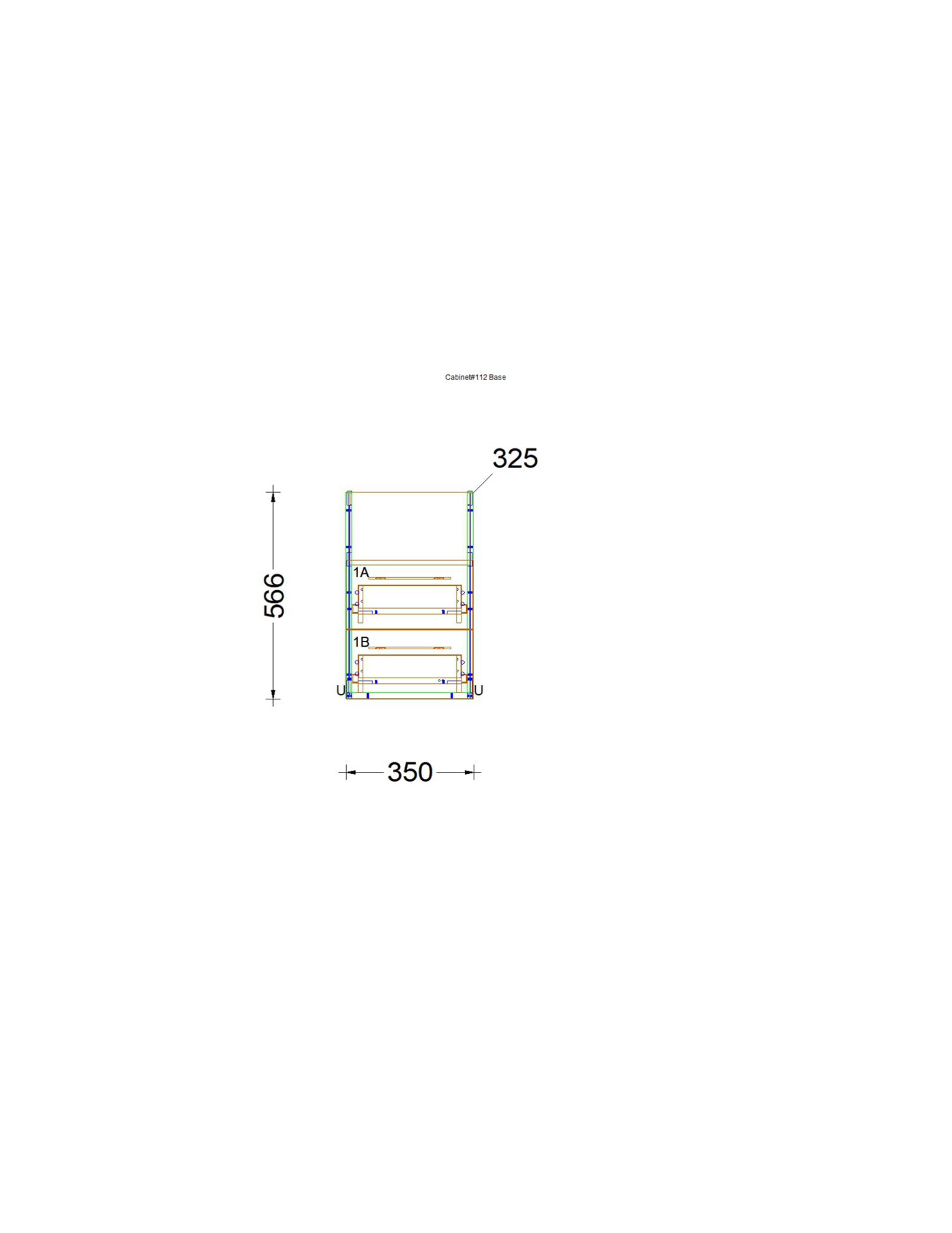 Floating Semi Recess Vanity (350mm Wide) - 2 Drawers - Standard ...