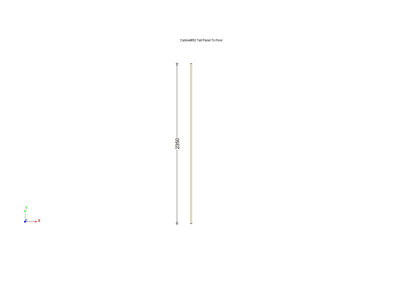 Tall Panel To Floor 585 - Standard | Cairns Flat Packs